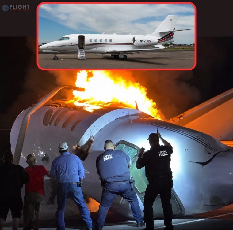 Bystanders Rush To Rescue Passengers After Cessna Citation Latitude ...